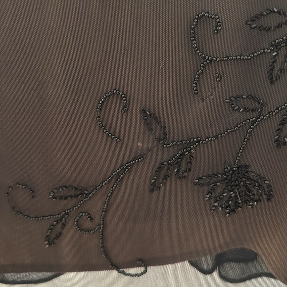 Nina Austin | Dresses | Vintage 9s Nina Austin Sheer Lined Beaded Dress | Poshmark